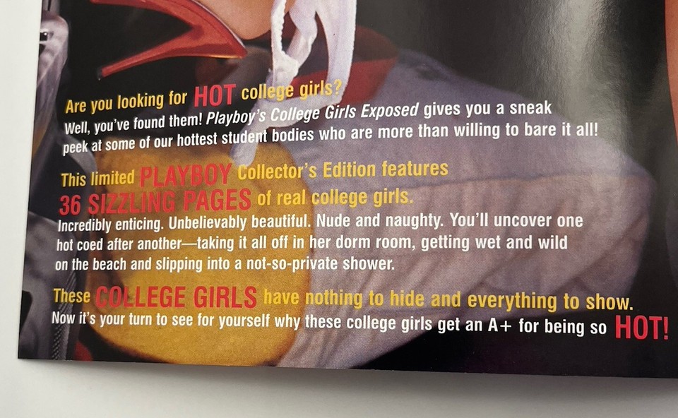 Playboy's College Girls Exposed Supplement 2003 Madison Marie Model | eBay