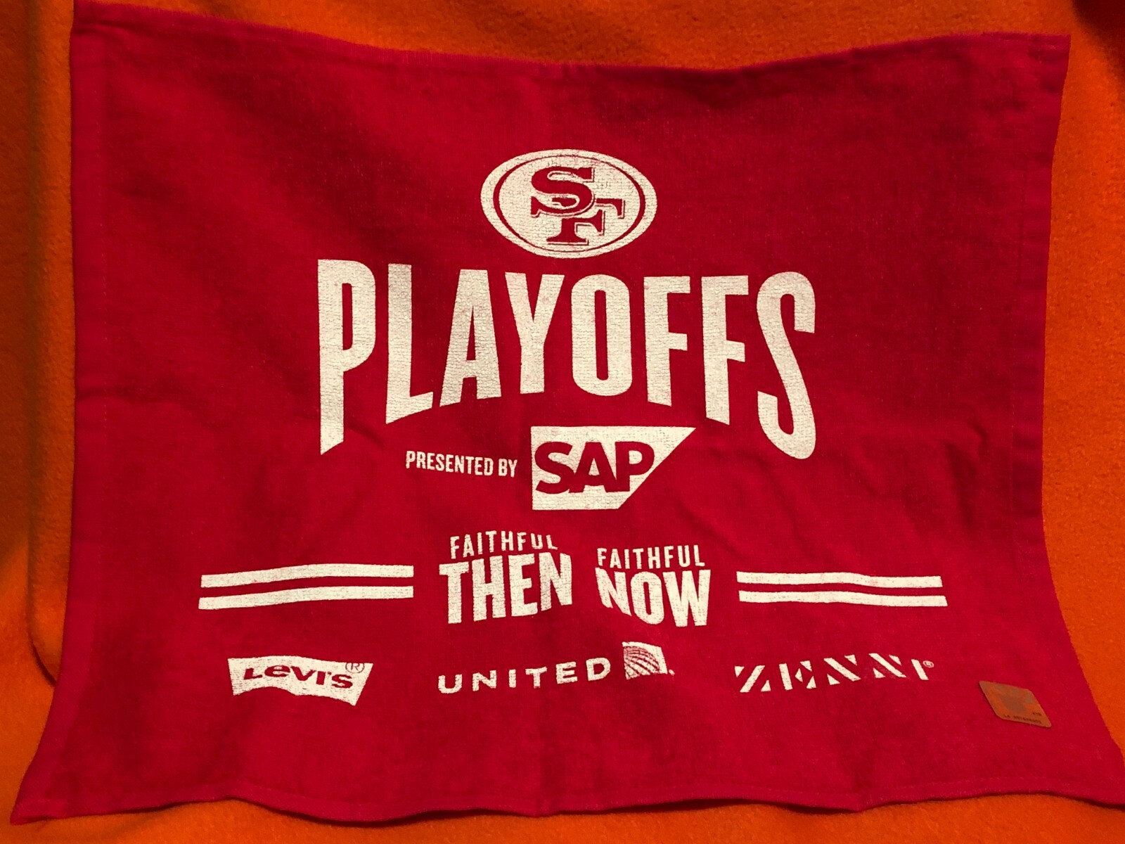 Rally Rag Towel San Francisco SF 49ers Playoffs Faithful Then Now New 1 ...