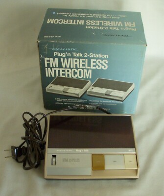 Vintage Realistic 43-212B Plug N Talk FM Wireless Intercom ONE Unit ...