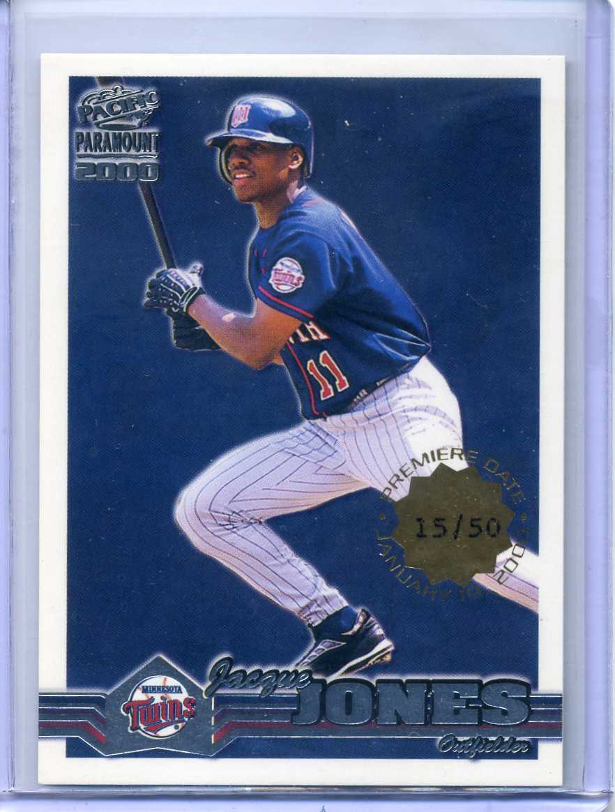 JACQUE JONES 2000 Pacific Paramount PREMIERE DATE #15/50 - TWINS | eBay