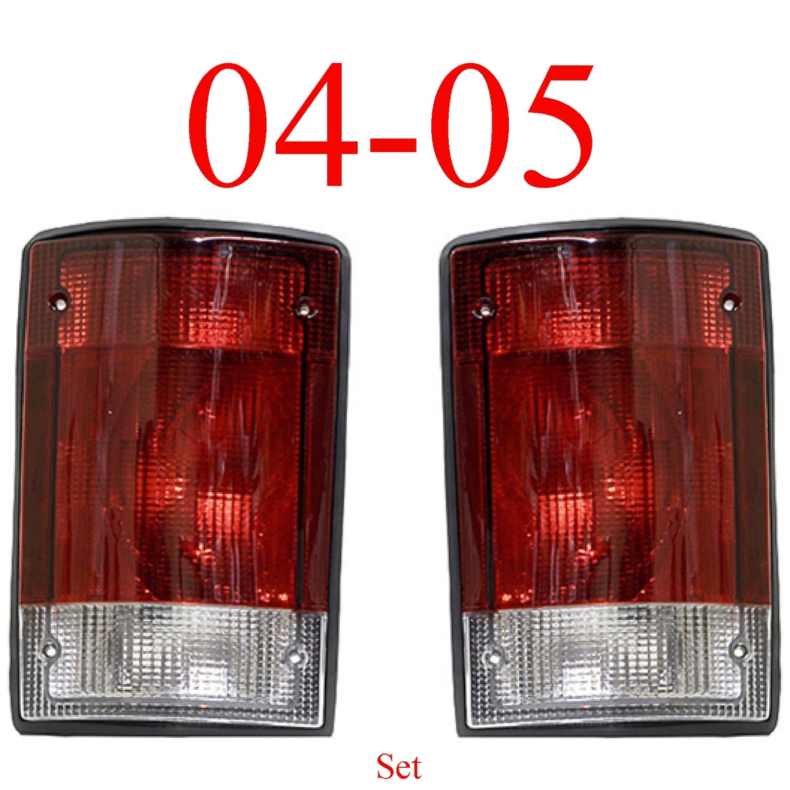 04 05 Ford Excursion Left & Right Tail Light Set Assembly Both Sides ...