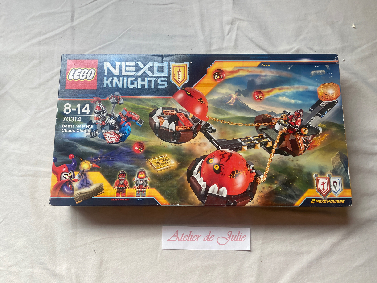 Lego NEXO KNIGHTS 70314- Le chariot du Chaos du Maitre des bêtes NEUF ...
