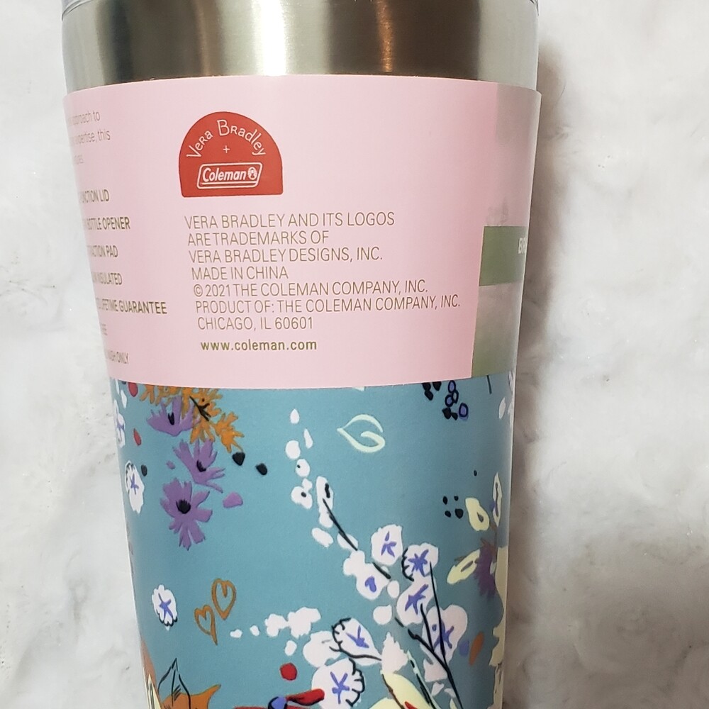 Vera Bradley + Coleman 20oz Brew Stainless Steel Vacuum Insulated ...