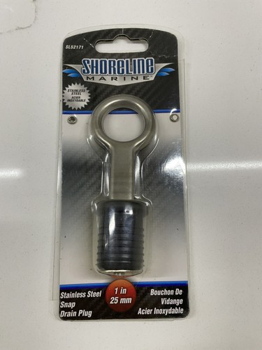 Shoreline Marine Stainless Steel Snap Drain Plug 1" | eBay