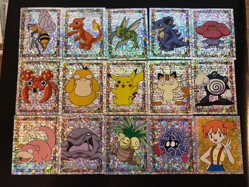 Lot de 15 Stickers Merlin 1999 Reptincel Pikachu Secrètes brillantes ...