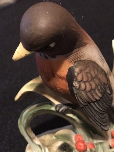 Lefton China Hand-Painted Red Robin Figurine Japan #KW464 Vintage ...