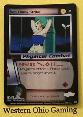 Dragon Ball Z CCG Red Elbow Strike #10 Saiyan Saga Limited Foil DBZ TCG ...