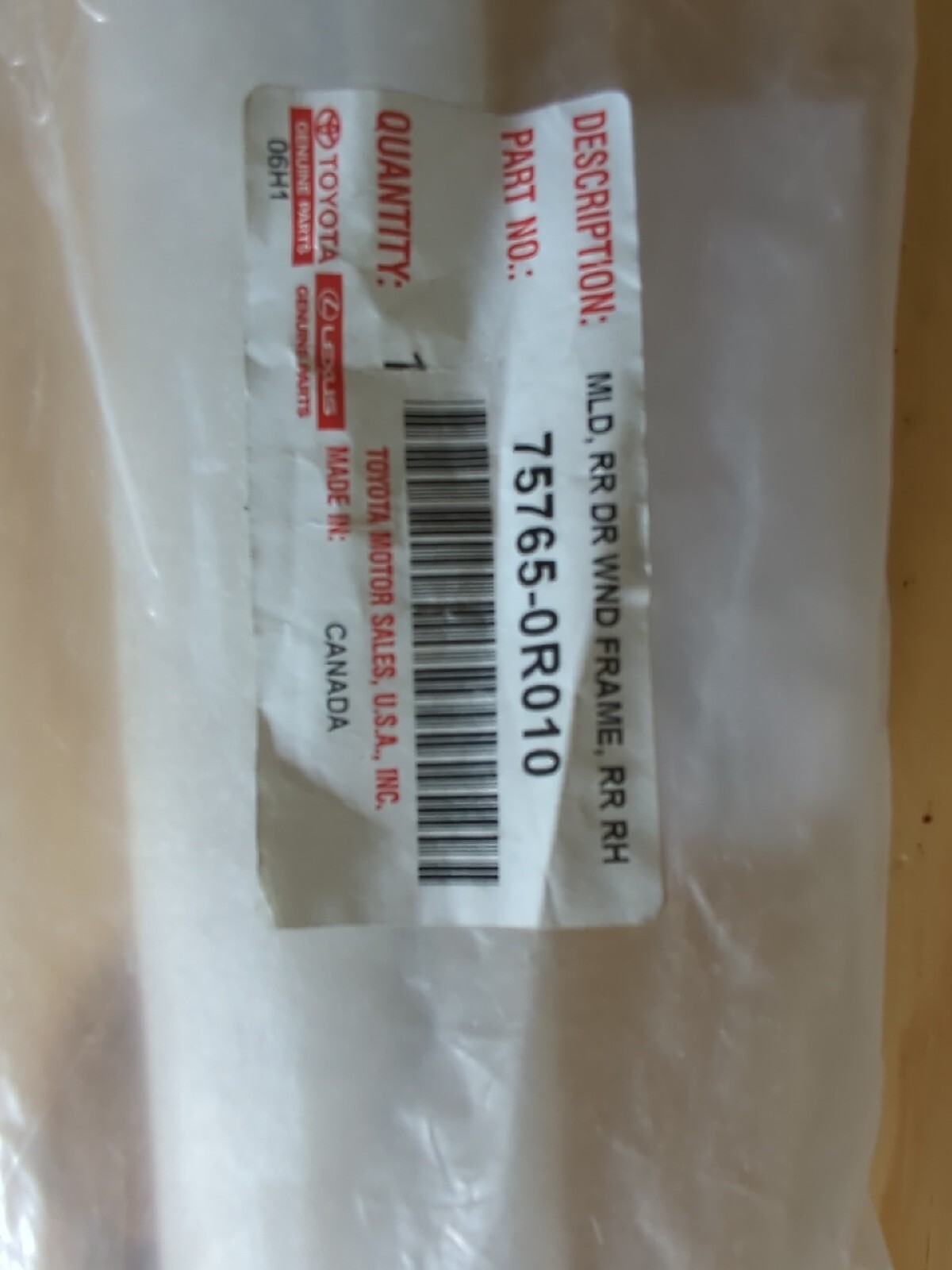 Toyota+OEM+2019-2021+Rav4+Rear+Molding+757650R010 for sale online | eBay