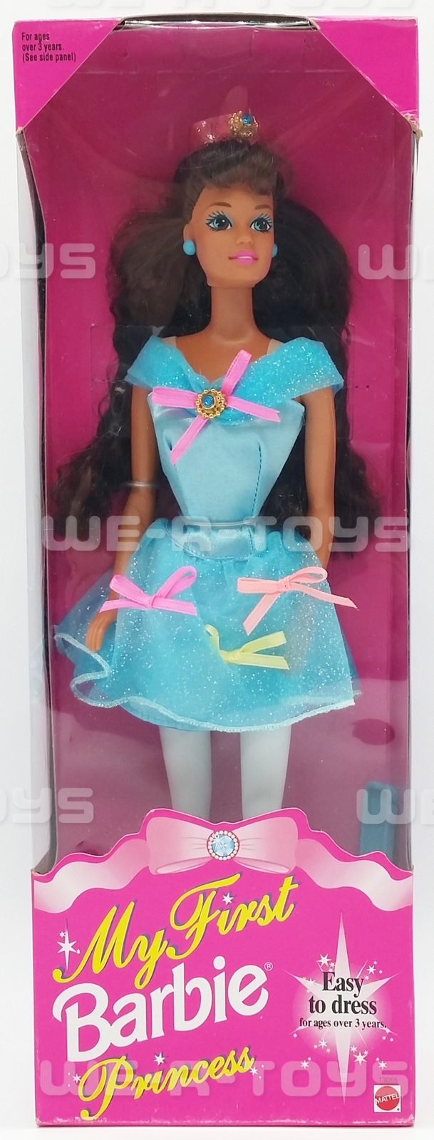 1994 My First Barbie Princess Doll Brunette Easy To Dress NRFB Mattel ...