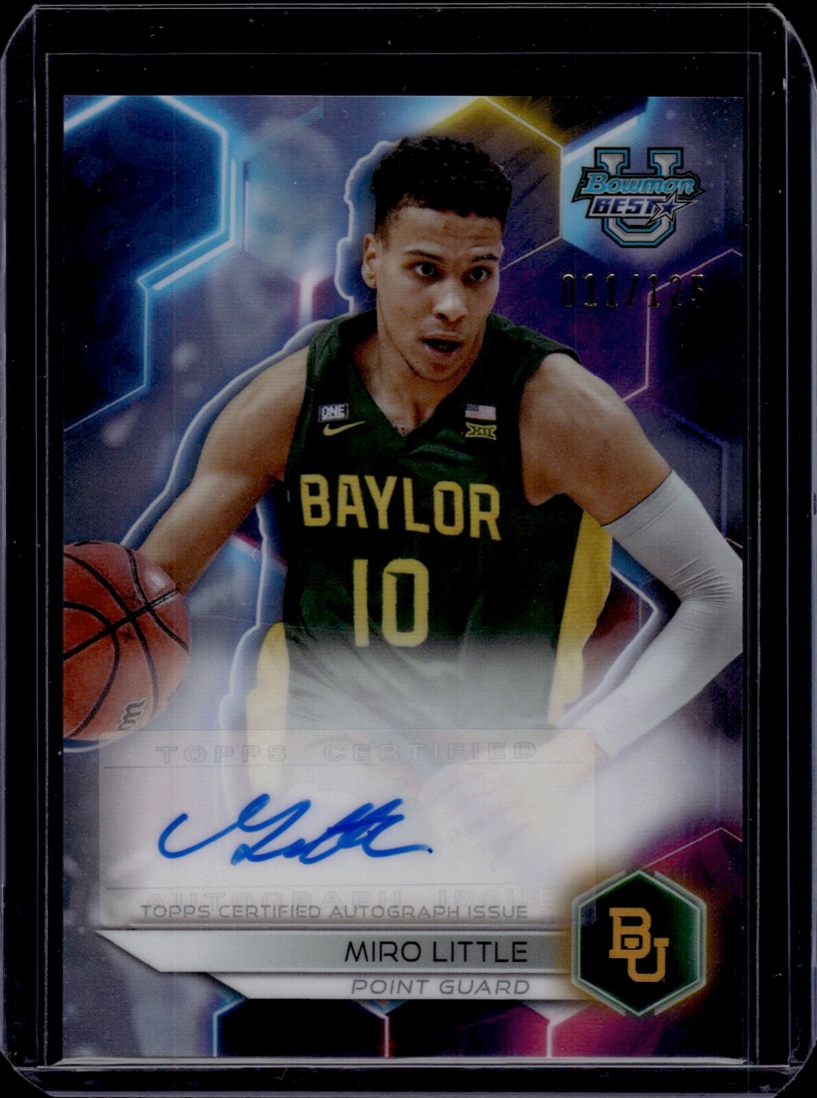 2023 24 Bowman Best University Miro Little BEST OF 2023 AUTO #11/125 ...