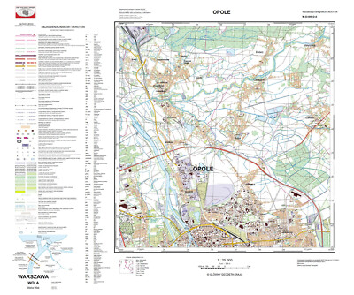 Polish Topographic Map - Opole - Oppeln - Poland - 1:25,000 - 2023 | eBay