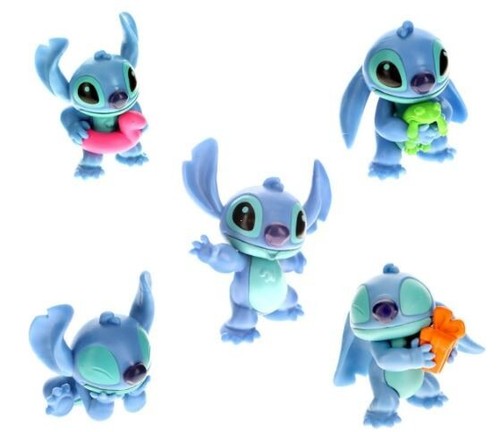 Disney Stitch 5 Figures Frog Floatie Gift Sleepy Mischievous BOGO Buy 1 ...