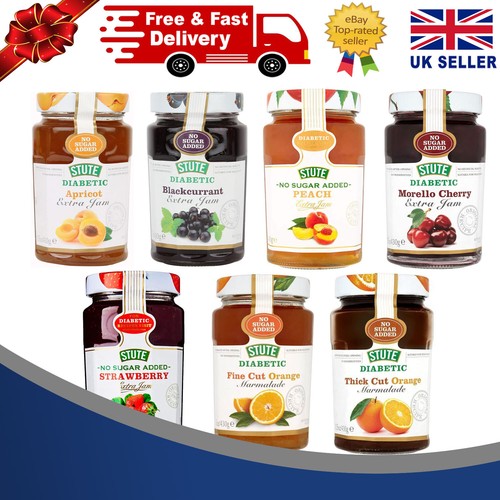 Stute Diabetic Jams Sugar Free All Flavours 430g - Choose Your Flavour ...