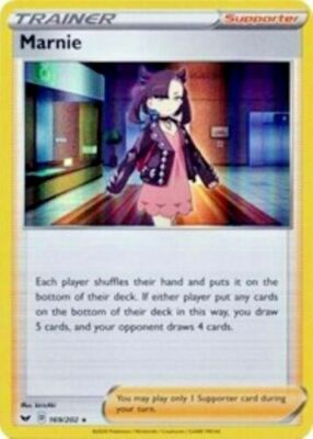 Marnie FOIL Pokemon Trainer Card 169/202 - Sword and Shield - NM/M | eBay