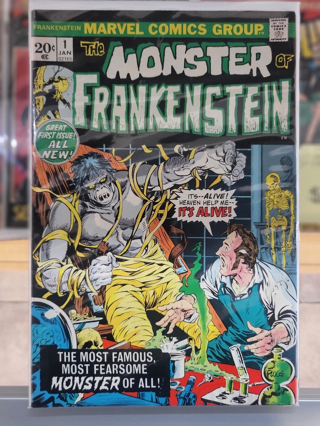 Frankenstein 1 1st Appearance Of Frankenstein In Marvel 1973 | eBay