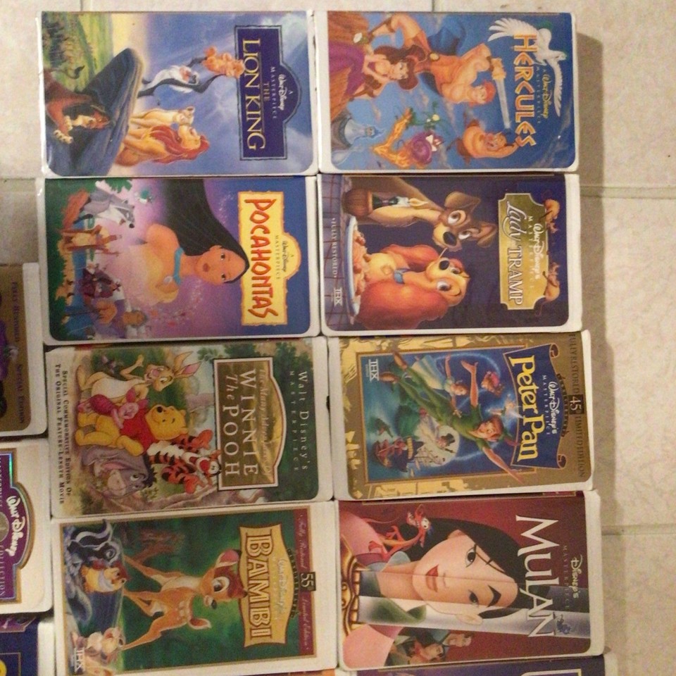 Walt Disney VHS Lot 18 Tapes Masterpiece Collections | eBay