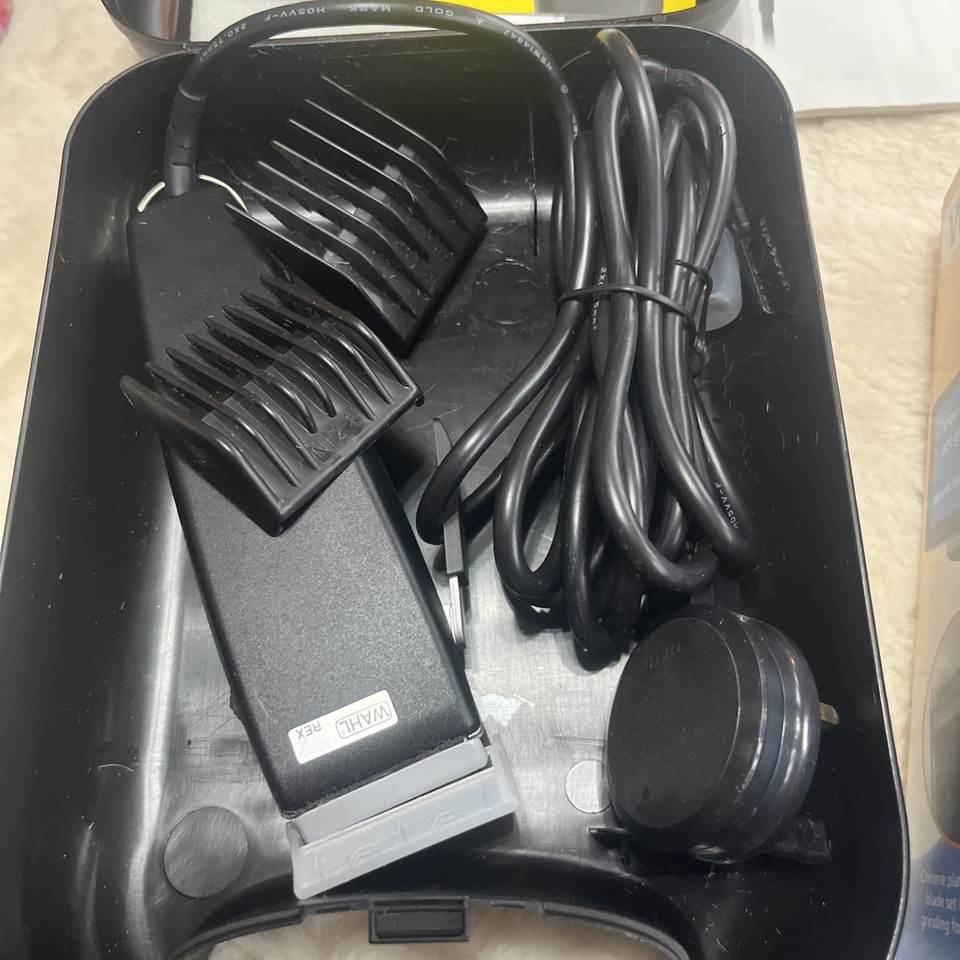 Wahl Rex professional dog grooming corded clippers + 2 attachment combs ...