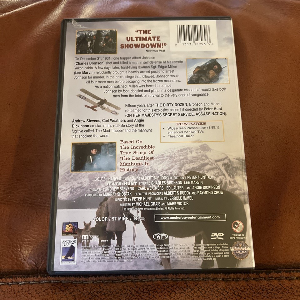 Death Hunt DVD (Anchor Bay) Charles Bronson Lee Marvin- w/ Insert ...
