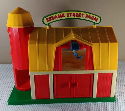 Vintage Sesame Street Farm Barn With Working Haylift By Illco Jim ...