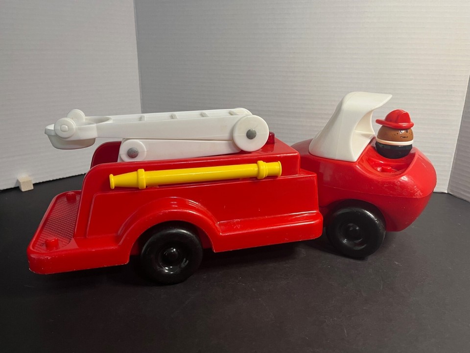 Little Tikes Toddle Tots Red White Fire Truck Fire Engine Vintage Toy ...