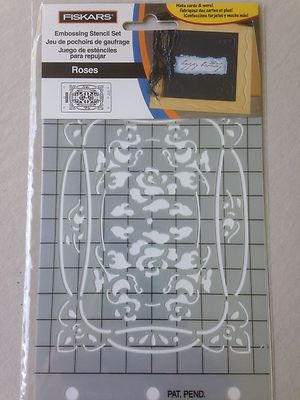Fiskars Embossing Mini 4 x 6 ShapeBoss Stencil Set-Roses 5840-NEW | eBay