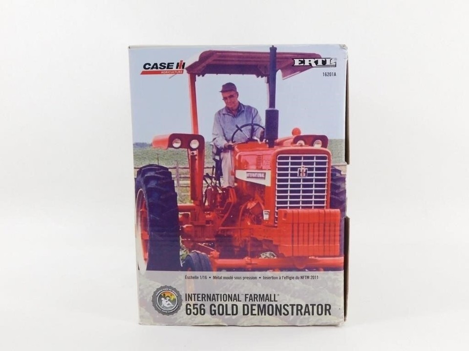 Case IH Farmall 656 Gold Demonstrator Tractor 1:16 w/ Canopy 2011 Ertl ...
