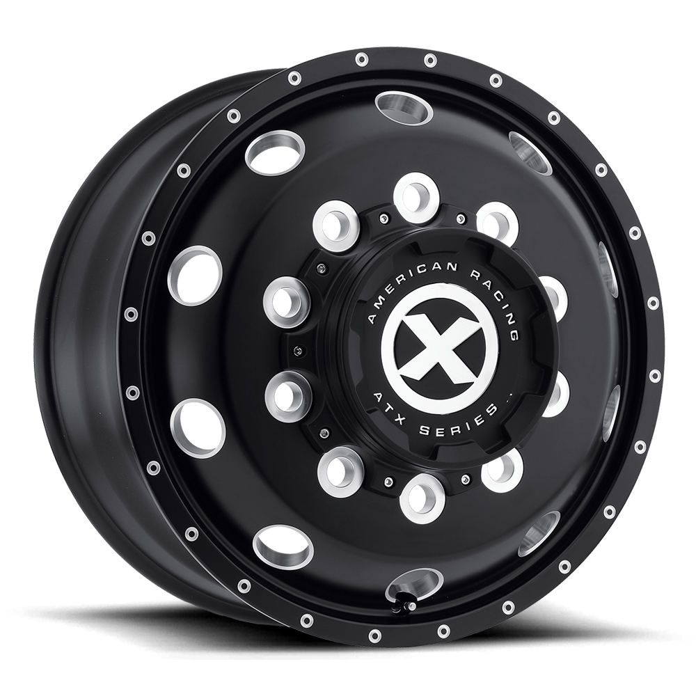 Set of 4 ATX Wheels AO400 22.5X9 10X11.25 G-BLK MILL 152MM | eBay