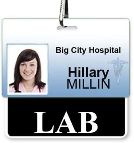 LAB Badge Buddy - HORIZONTAL - Hospital ID Card Buddies Laboratory ...