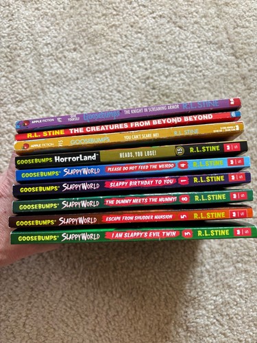Lot Of 9 Goosebumps / Slappy World Soft Cover Books - Mixture of both ...