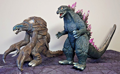 Bandai | 1999 Godzilla Vs Orga Sound Battlers vinyl figure set | sound ...