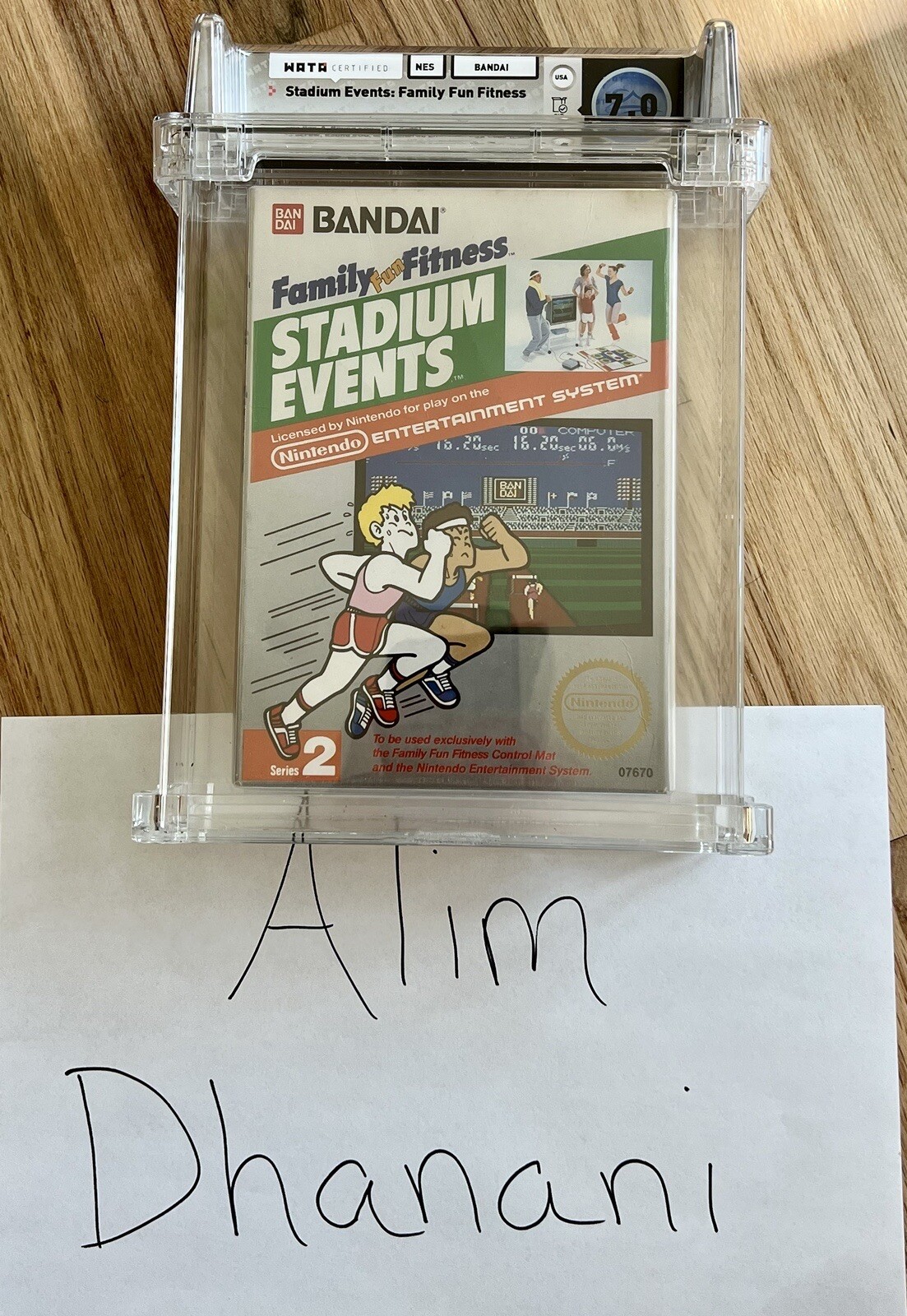 Family Fun Fitness. Stadium Events NES CIB WATA Graded 7.0 HOLY GRAIL ...