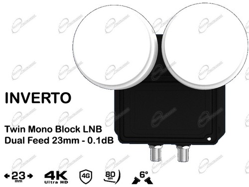 Inverto Illuminatore LNB Dual Feed x2 Uscite Satellite Astra Hotbird ...
