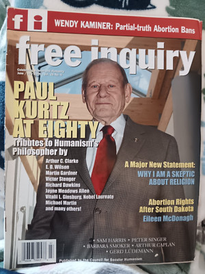 FREE INQUIRY Magazine July 2006, Paul Kurtz, Abortion Rights | eBay