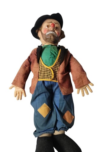 Emmitt Kellys Willie the Clown Doll Original w/Tag 1950s Baby Barry Toy ...