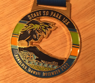 2022 Start To Park 10K HONOLULU HAWAII FINISHERS MEDAL Beautiful Pride ...