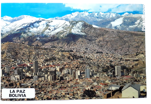 La Paz Bolivia Zona Central Vintage Postcard Posted M1 | eBay