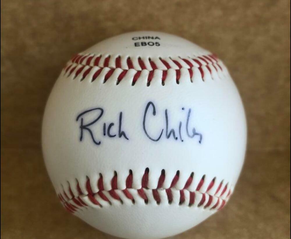 RICH CHILES ASTROS METS TWINS SIGNED OFFICIAL LEAGUE BASEBALL RARE ...