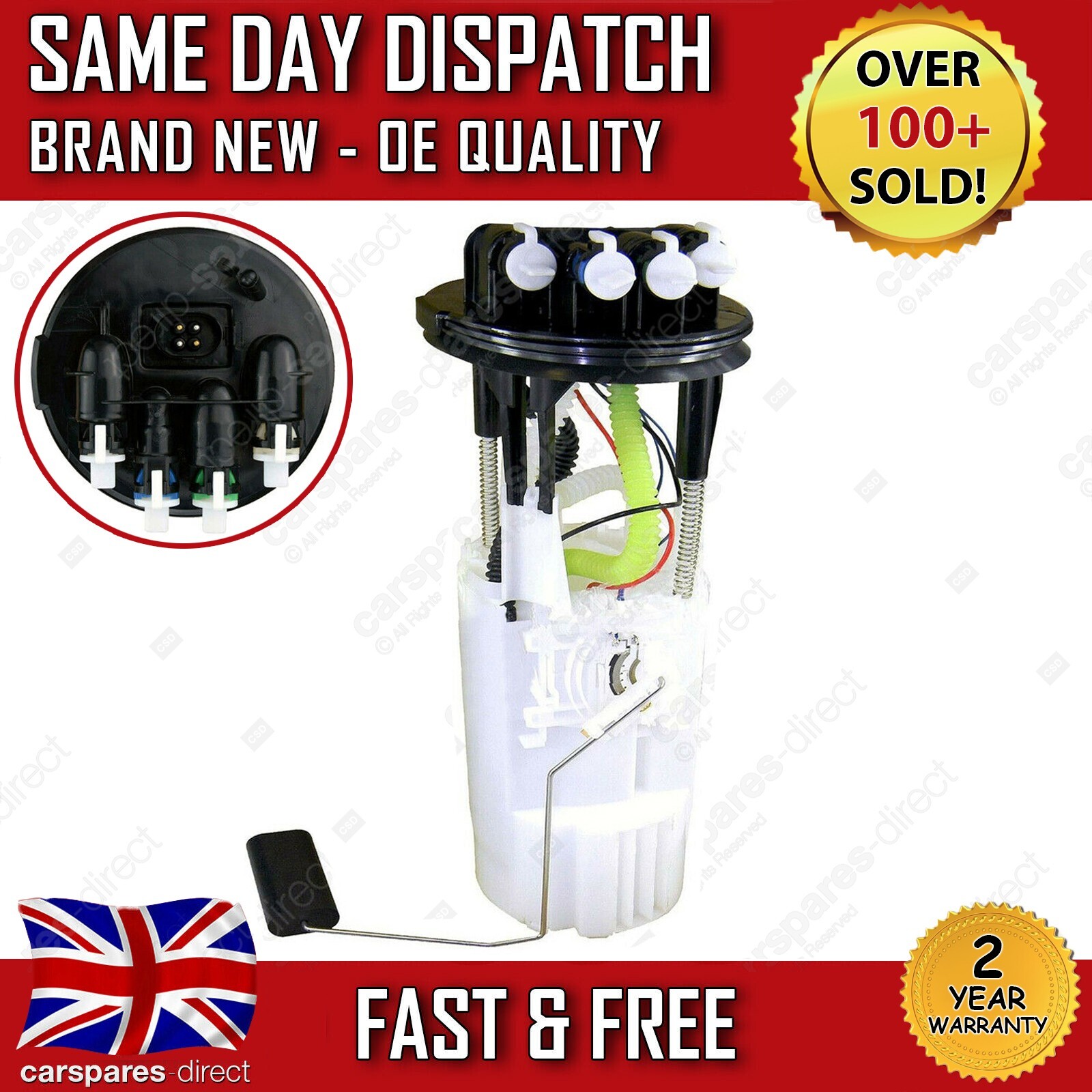 LAND ROVER DEFENDER 110 130 2.5 TD5 IN TANK FUEL PUMP & SENDER UNIT ...