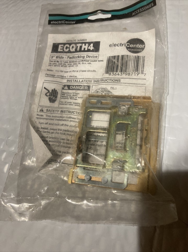 Siemens Industry ECQTH4 Padlocking Device for 3 1-Pole Breaker ...