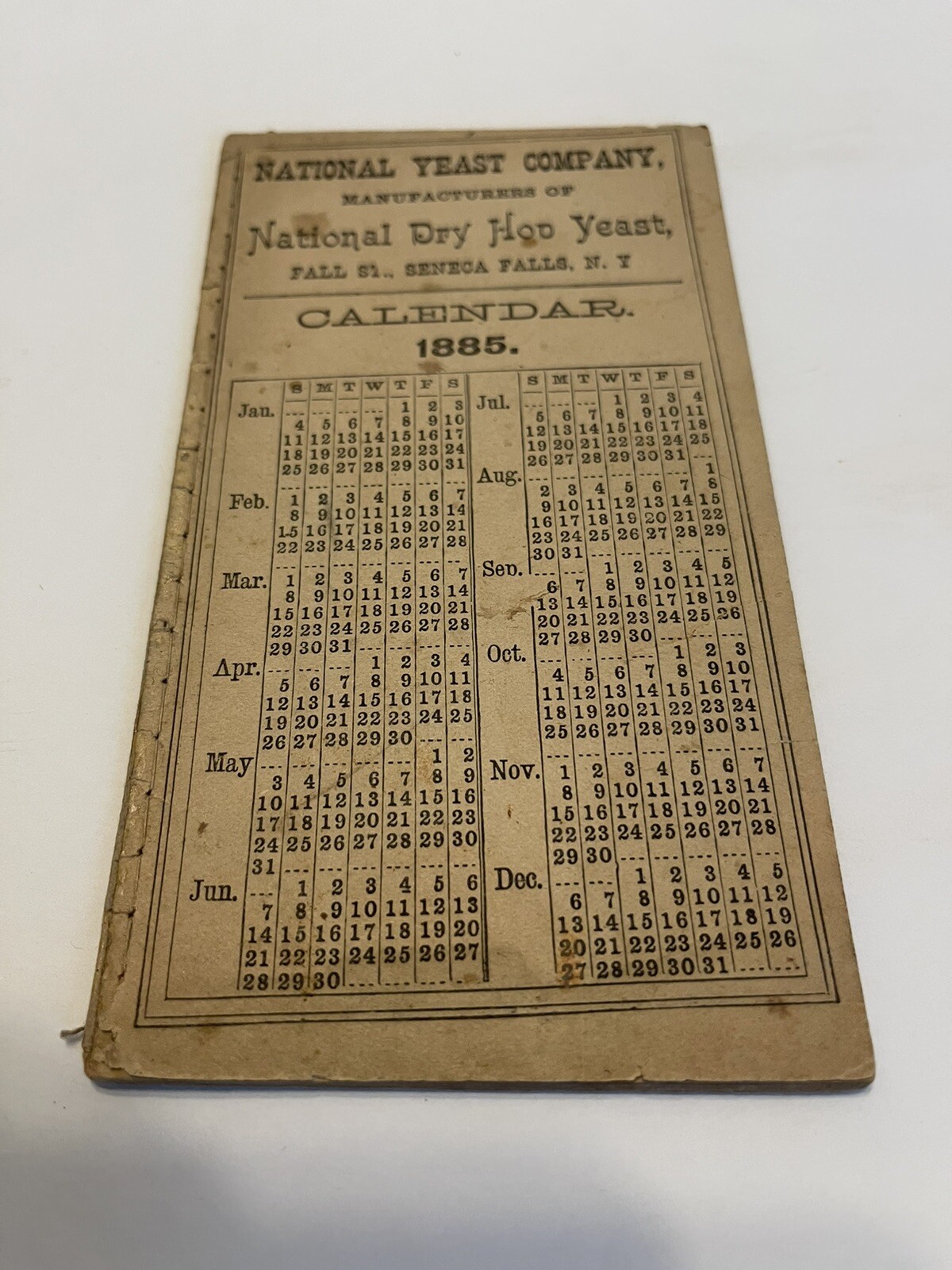 1885 Pamphlet National Yeast Company Seneca Falls N.Y. Bread Recipes ...