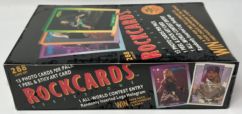 Rock Cards 1991 Music Trading Cards - Factory Sealed Box 288 Cards New ...