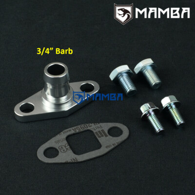 MAMBA Turbo Oil Drain Return Flange Kit Garrett GT3788R GT4088R GT4094R ...