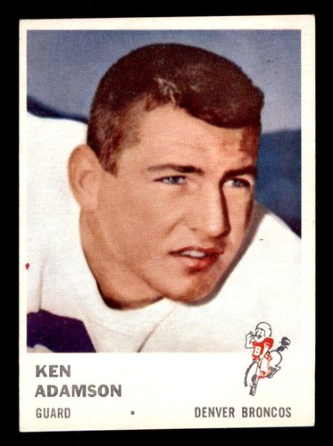 1961 Fleer Football #151 Ken Adamson EX/MT *e1 | eBay