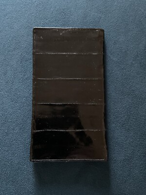 Vintage Eel Skin Checkbook/Full Size Wallet - Black - Made In Korea | eBay