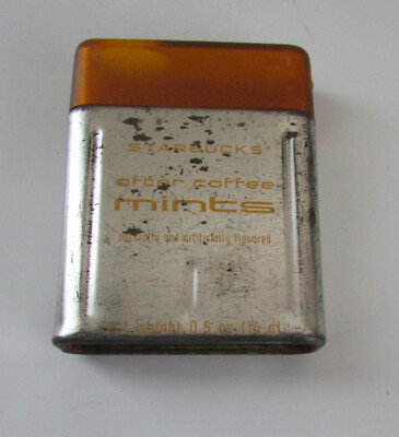 Vintage Starbucks Small After Coffee Mint Stainless Empty Can Tin | eBay