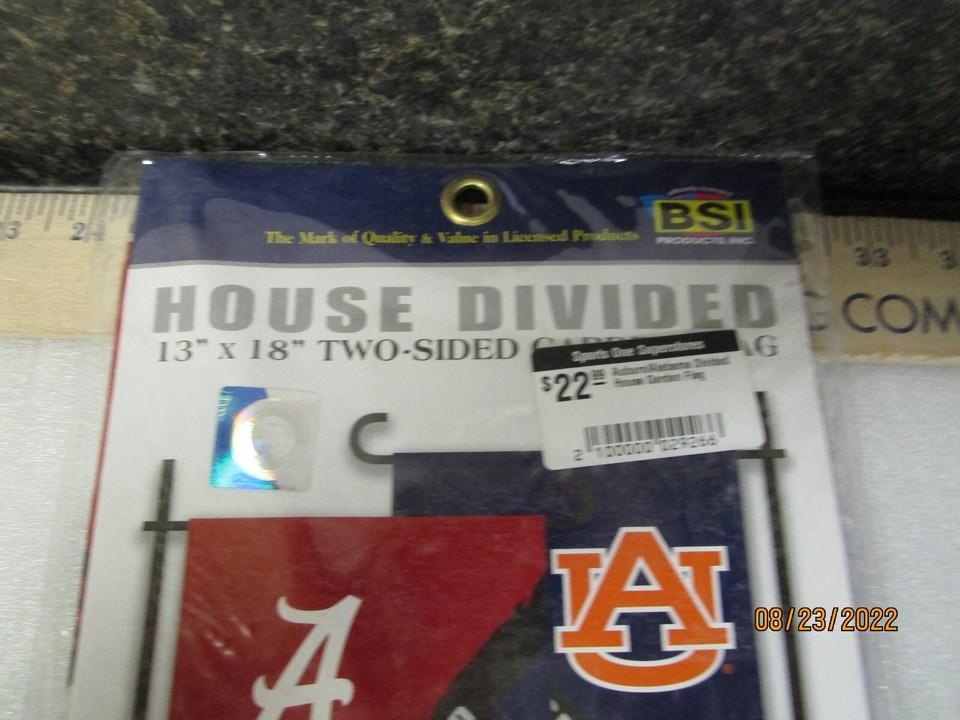New! House Divided Alabama / Auburn Garden Flag 13" x 18" Two Sided | eBay
