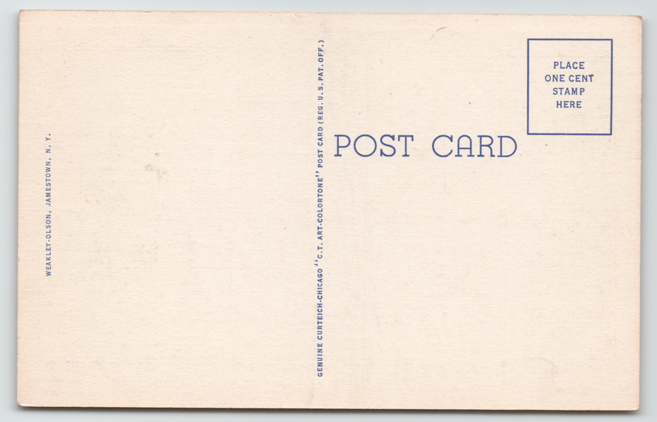 Postcard Linen Skateland Roller Skating Rink in Jamestown, NY. | eBay