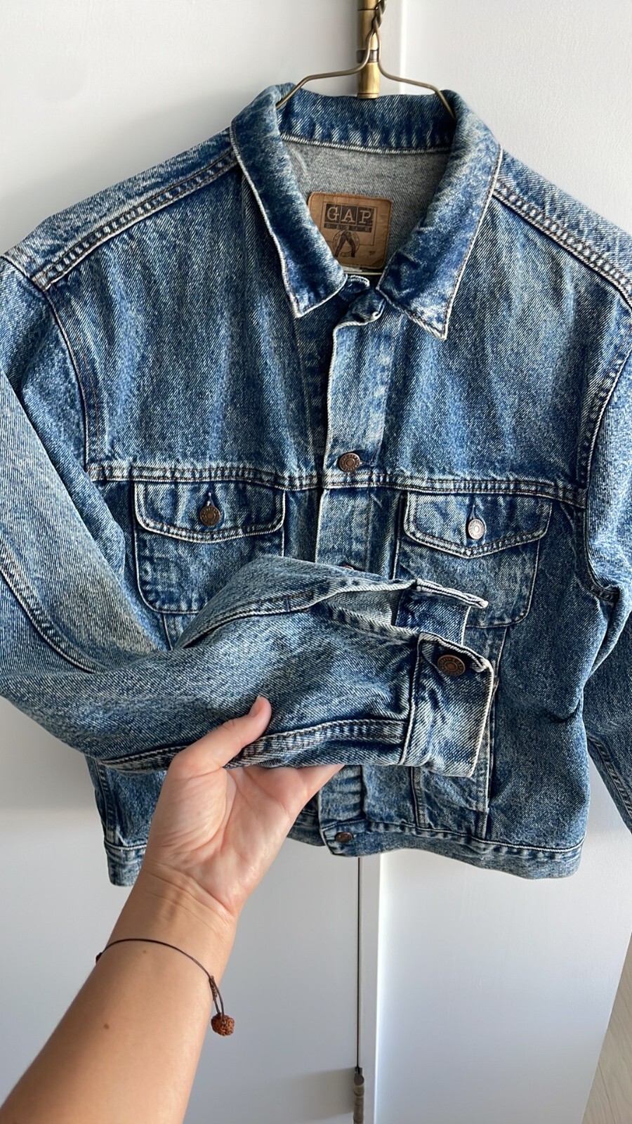 Vintage Yellow Label GAP Denim Jacket Size Large - Gem