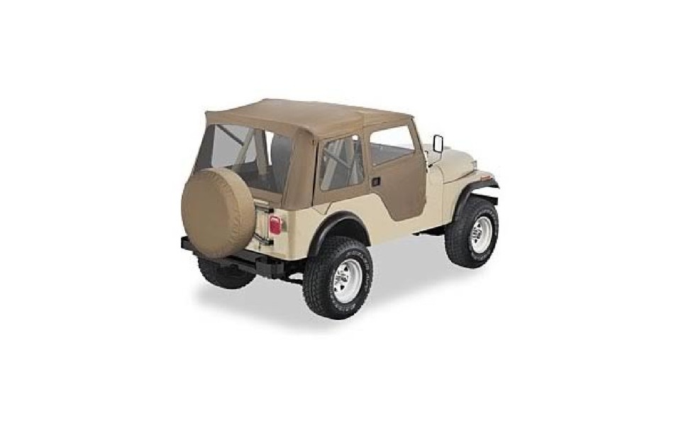 Bestop Supertop Tan Classic Squareback Soft Tops for 59-75 Jeep CJ5 ...