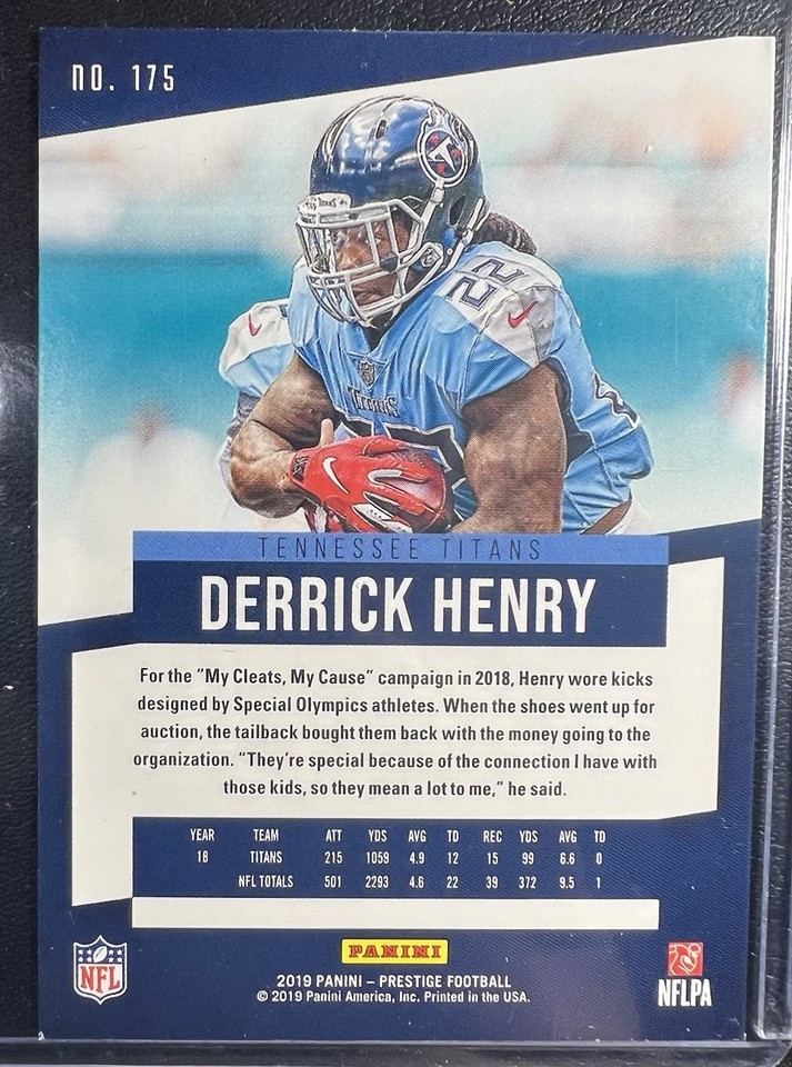 2019 Derrick Henry 6 Card Lot (Panini Playoff, Unparalleled, & Prestige ...